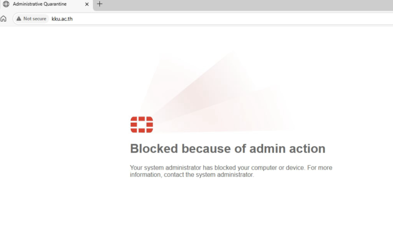 Internet : Blocked because of admin action !!! - Office of Digital ...